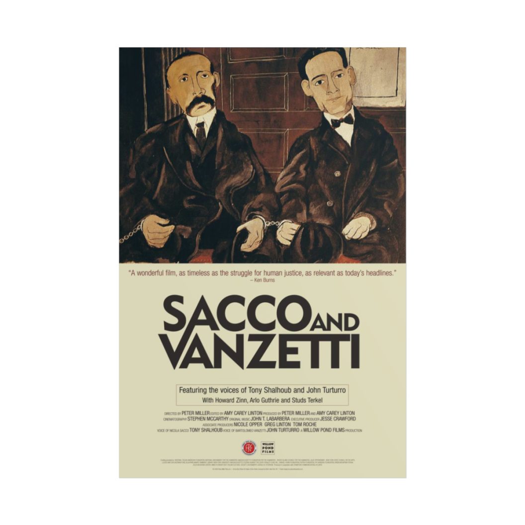 Sacco and Vanzetti Theatrical Poster | Willow Pond Films